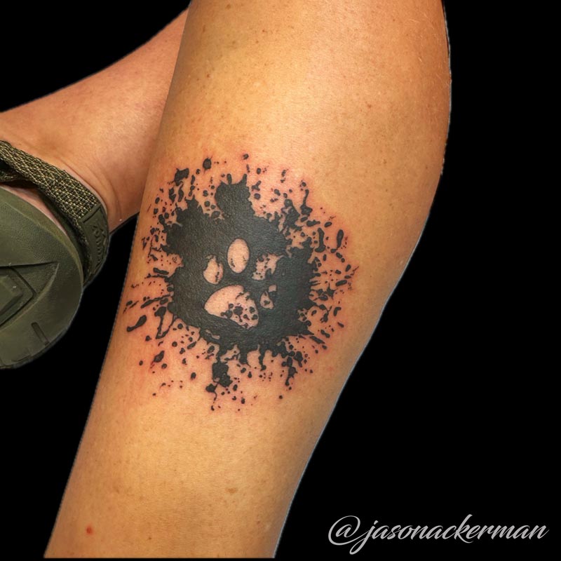 Blackwork,Abstract,Animal,Illustrative tattoo by Jason Ackerman